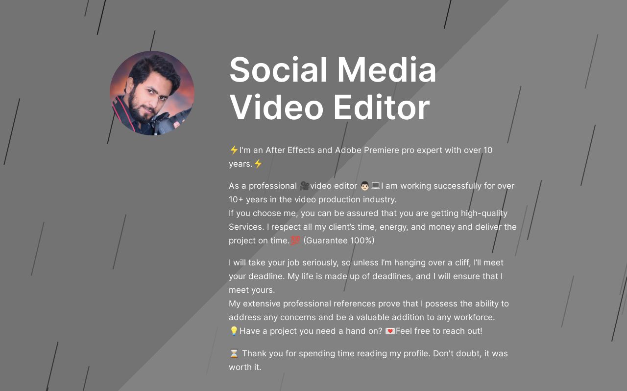 Social Media Video Editor